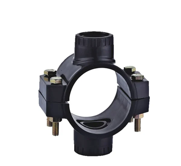 Double Saddle Clamp Without Reinforcing Ring, Bolts:4